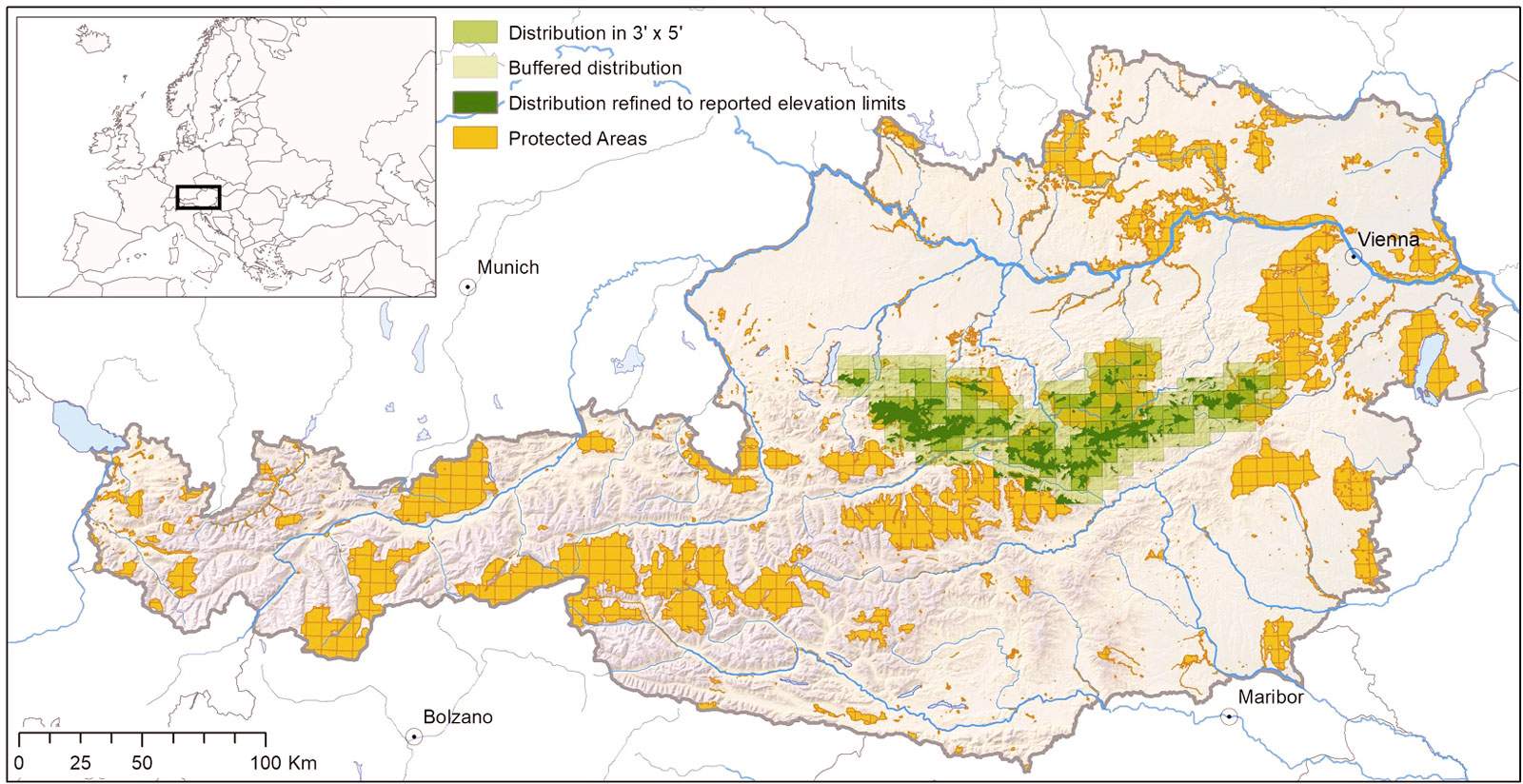 Natural Resources Map Of Austria